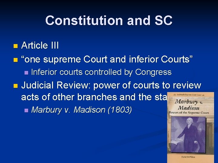 Chapter 10 The Judicial Branch Bell Ringer 1