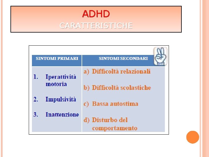 ADHD DISTURBO DA DEFICIT DELL ATTENZIONE IPERATTIVIT prof