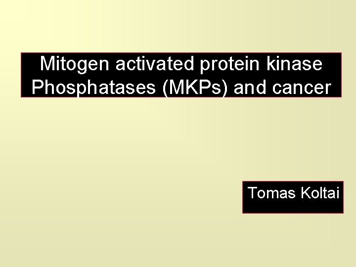 Mitogen activated protein kinase Phosphatases MKPs and cancer