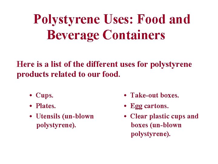Cradle to Grave The Life Cycle of polystyrene