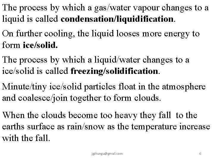 2012 Water and Hydrogen Comprehensive tutorial notes Incorporating