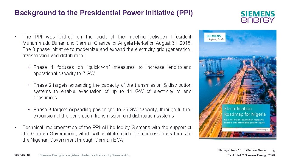 Overview of the Presidential Power Initiative Presentation at