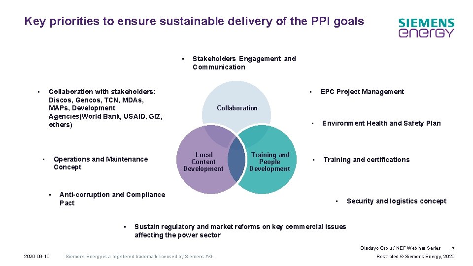 Overview of the Presidential Power Initiative Presentation at