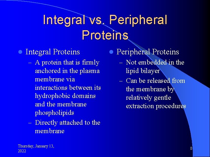 The Cell Membrane Cell Transport Packet 12 Thursday