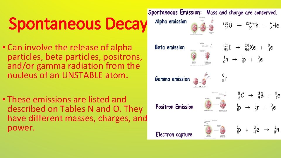 Regents Chemistry Nuclear Chemistry Stability of Isotopes Transmutation