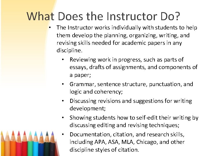 The Writing Lab Algoma University Marissa Ross Instructor
