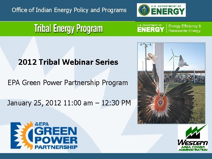 Office of Indian Energy Policy and Programs 2012