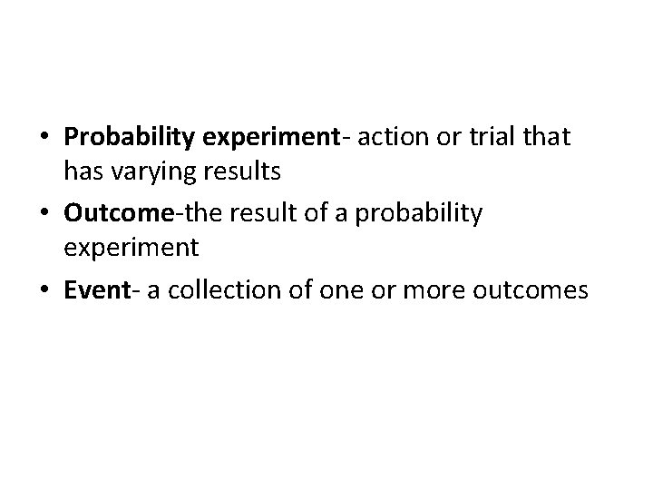 Honors Algebra 2 Section 10 1 Sample Space