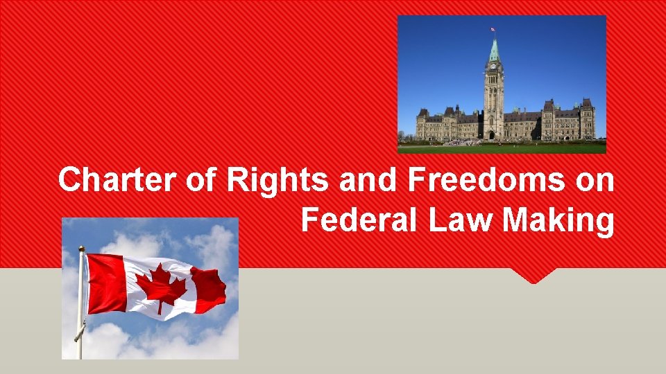 The Charter of Rights and Freedoms Law Making