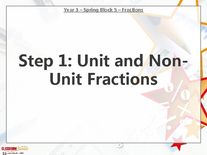 Year 3 Spring Block 5 Fractions Unit and