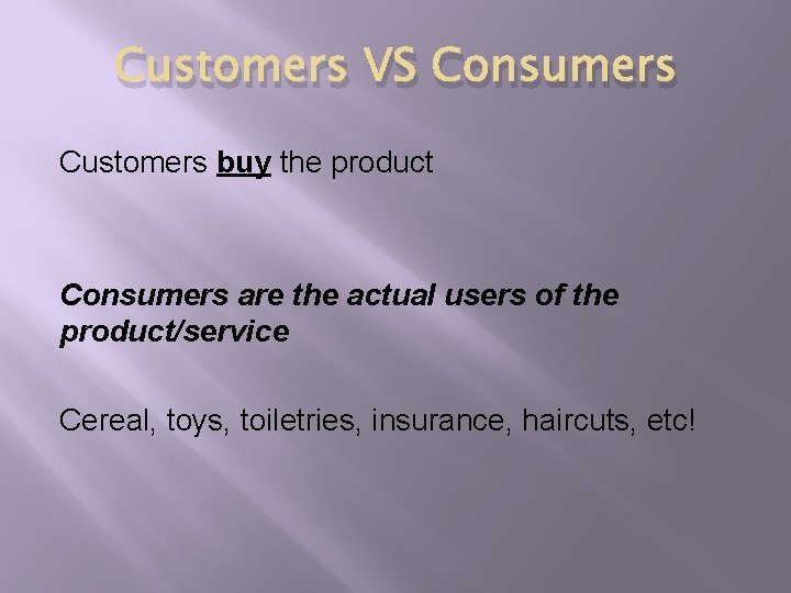 CHAPTER TWO Basic Marketing Concepts Section 2 1