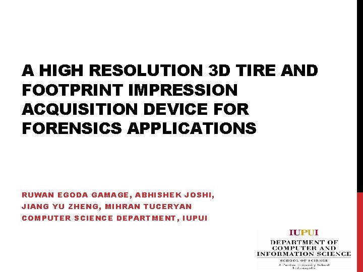 A HIGH RESOLUTION 3 D TIRE AND FOOTPRINT