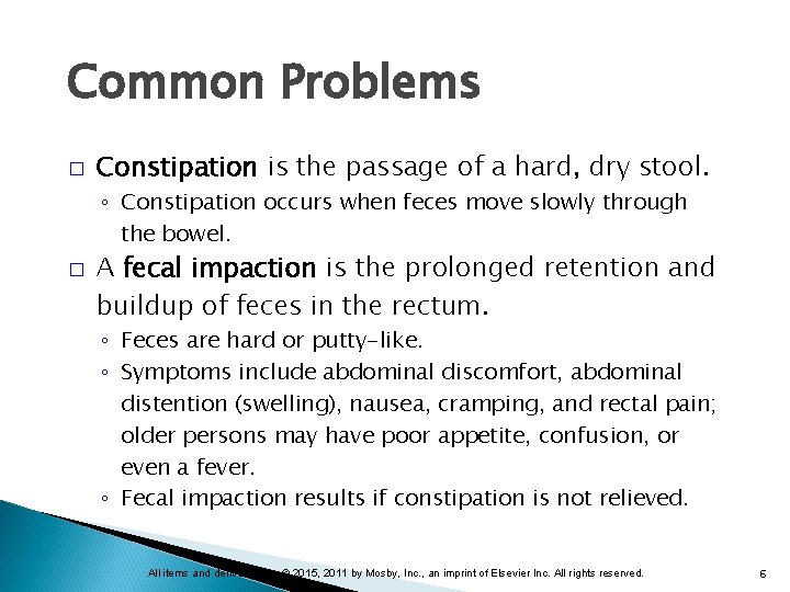 Chapter 22 Bowel Elimination All items and derived