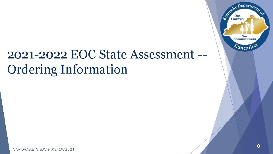 2021 2022 EndofCourse EOC State Assessment Back to