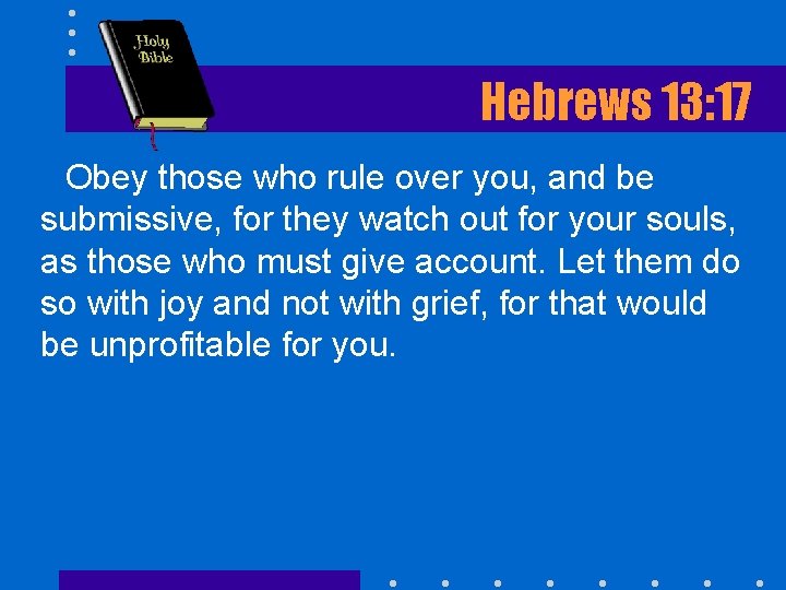 The Principle of Service For you brethren have
