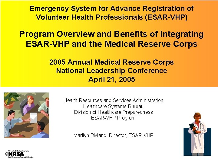 Emergency System for Advance Registration of Volunteer Health