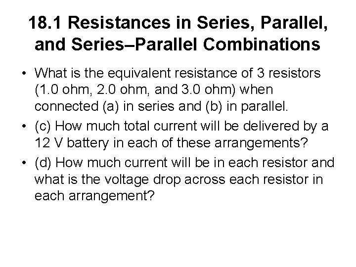 Lecture Outline Chapter 18 College Physics 7 th