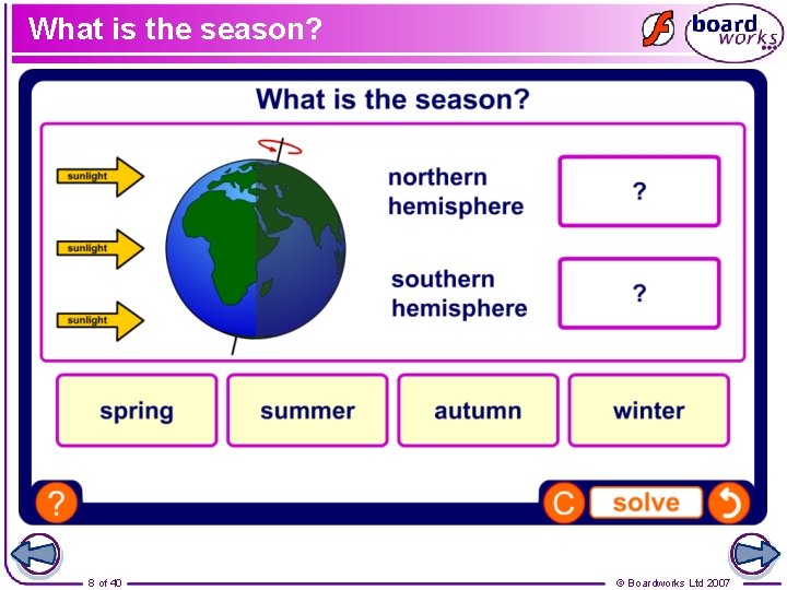 1 of 40 Boardworks Ltd 2007 Days years