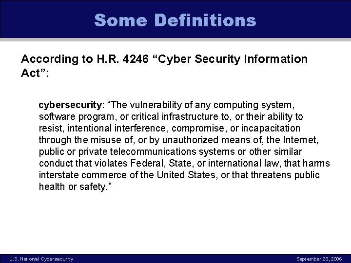 U S National Cybersecurity Martin Casado Keith Coleman