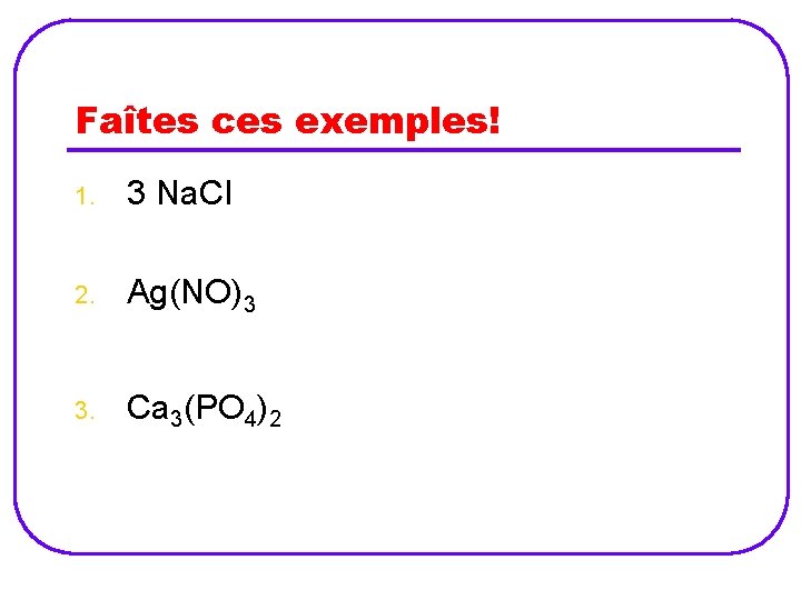 Symboles et formules chimiques 2 7 Les symboles
