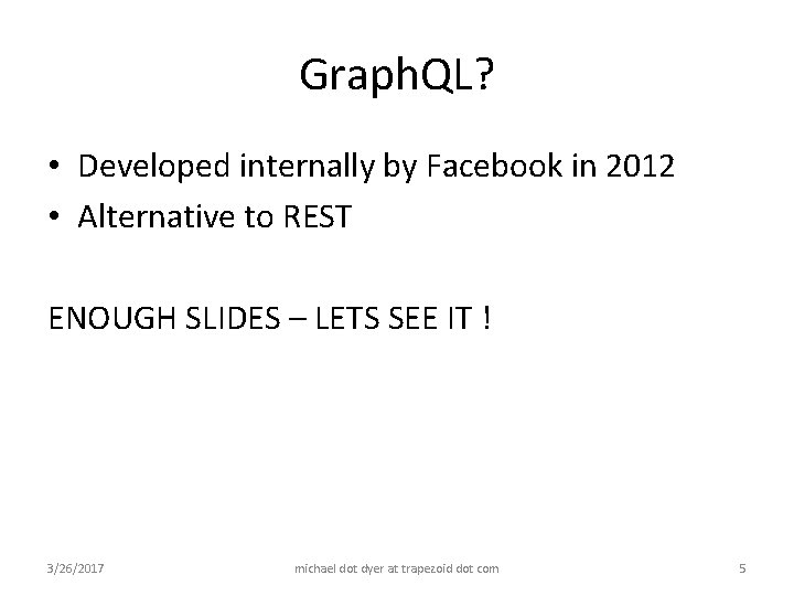Introduction to Graph QL for REST developers Word