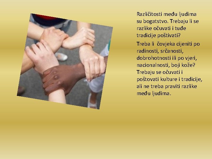 Meunarodni dan tolerancije 16 11 TOLERANCIJA Tolerancija je