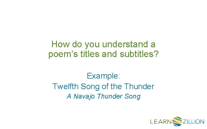 How do you understand a poems titles and