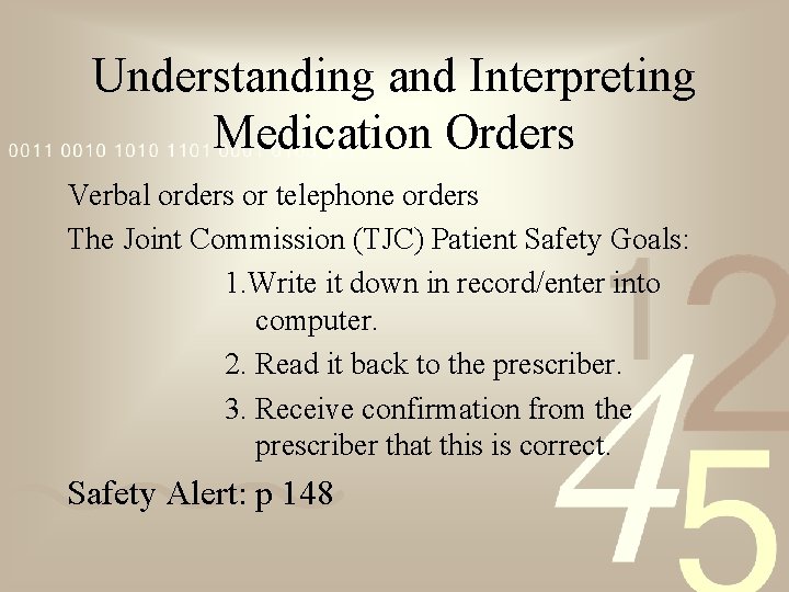 Chapter 11 Understanding and Interpreting Medication Orders Mosby