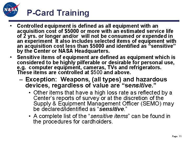 Mandatory Purchase Card PCard Training for Cardholders November