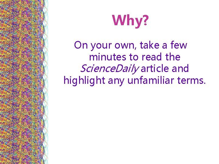 Putting the Pieces Together Reading Comprehension Theresa Cowart