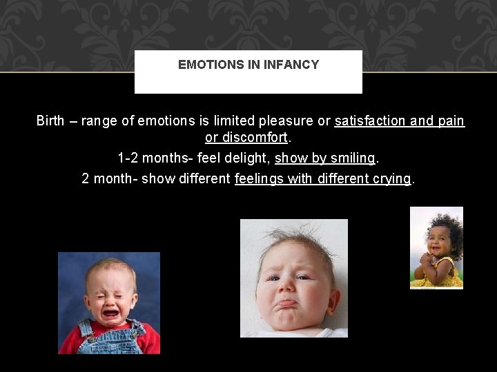 UNDERSTANDING EMOTIONAL AND SOCIAL DEVELOPMENT Chapter 9 COMPARING