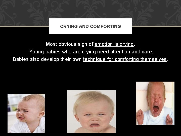 UNDERSTANDING EMOTIONAL AND SOCIAL DEVELOPMENT Chapter 9 COMPARING