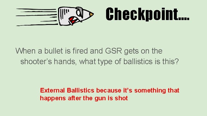 External Ballistics GSR Trajectory 2017 Schilly Science Add