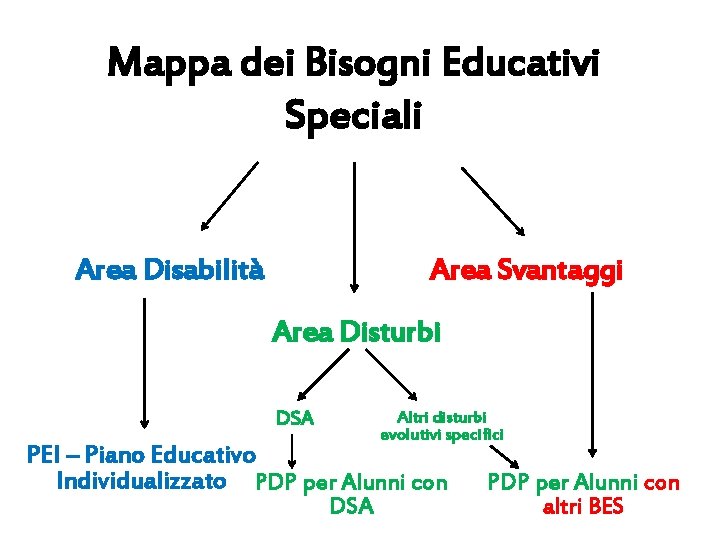Mappa dei Bisogni Educativi Speciali Area Disabilit Area