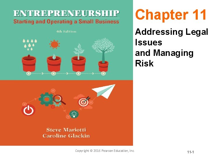 Chapter 11 Addressing Legal Issues and Managing Risk