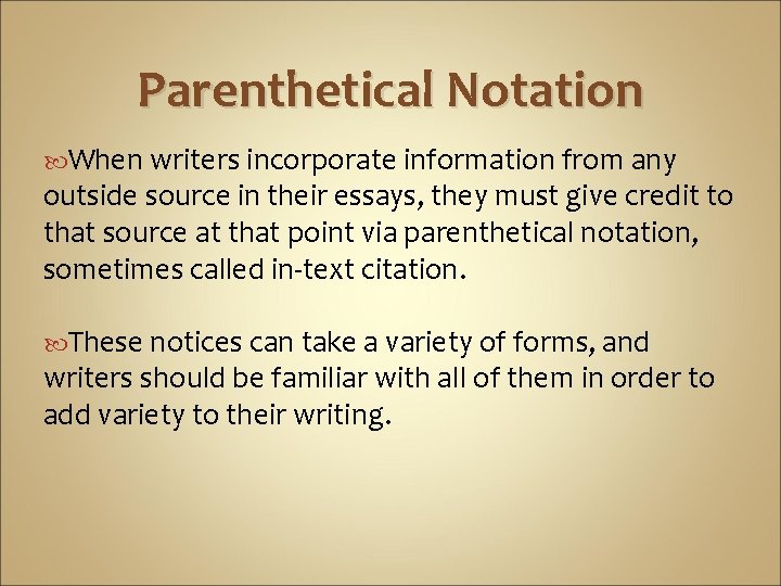 MLA Overview Kelli Mc Bride 2 Important Concepts