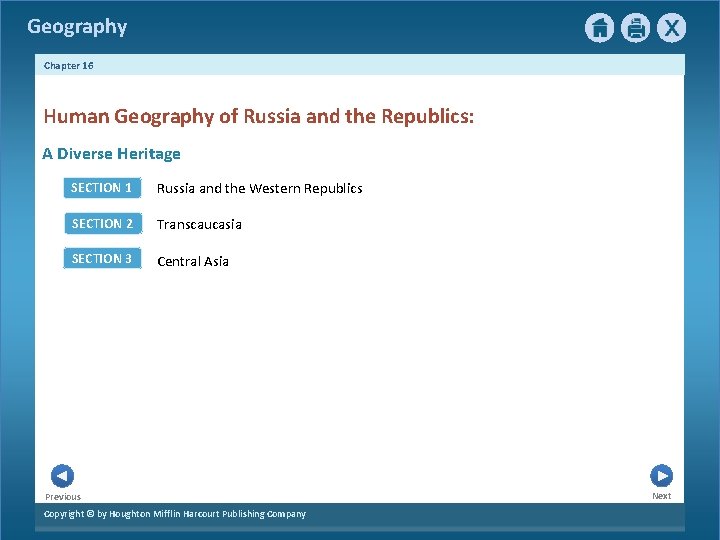 Geography Chapter 16 A Diverse Heritage Russias aggressive