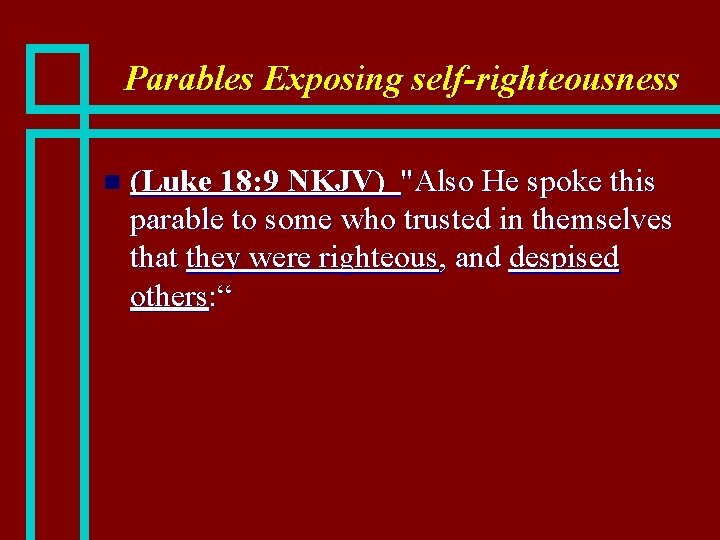 The parables of Jesus were often spoken in