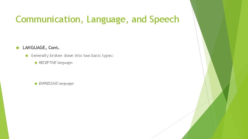 Chapter One A Connection of Brains Language Development