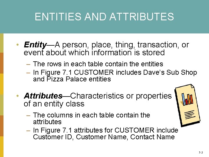CHAPTER 07 Storing Organizational Information Databases Mc GrawHillIrwin