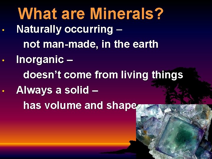 Ch 3 Minerals Worlds largest diamond mine Layers