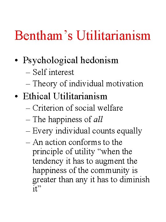 Jeremy Bentham 1748 1832 Bentham the real founder