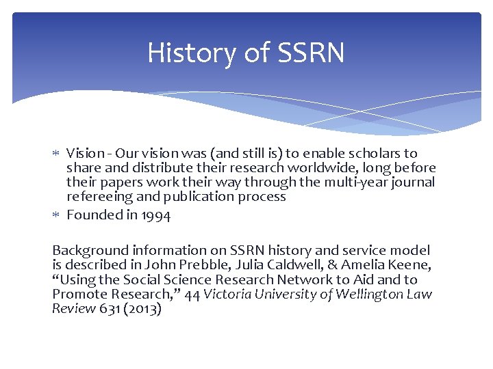 Digital Commons and SSRN Turning Perceived Conflict into
