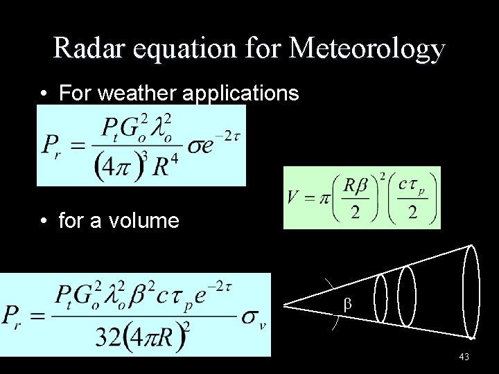 Basic RADAR Principles Prof Sandra CruzPol Ph D