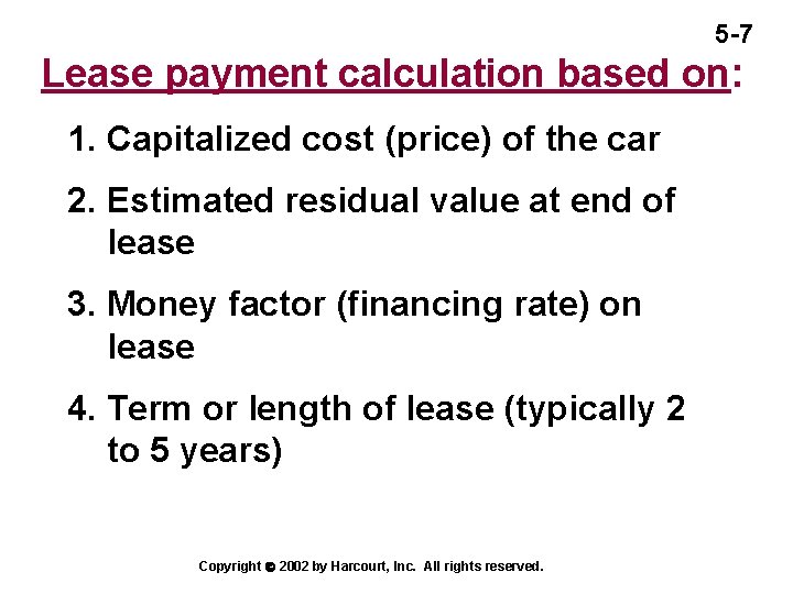 5 1 CHAPTER 5 MAKING AUTOMOBILE HOUSING DECISIONS