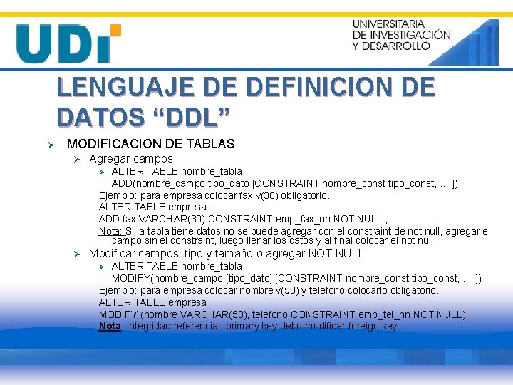 LENGUAJE ESTRUCTURADO DE CONSULTA SQL LENGUAJE DE CONTROL