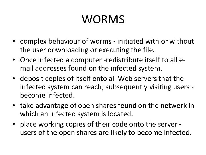 Software Attacks used to overwhelm the processing capabilities