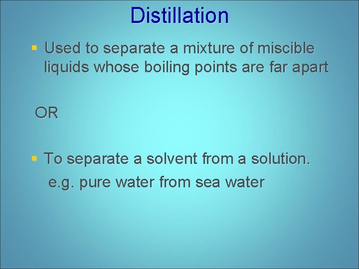 Separation Techniques Dissolution Filtration Evaporation ...