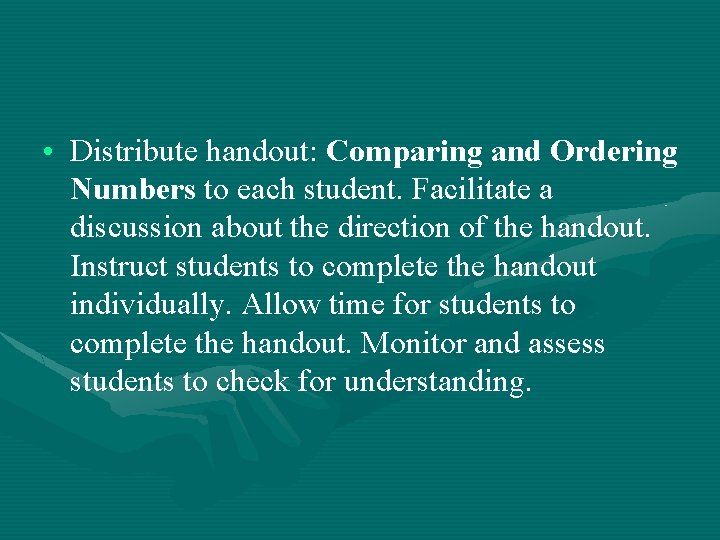 ExploreExplain 3 Students use a place value chart