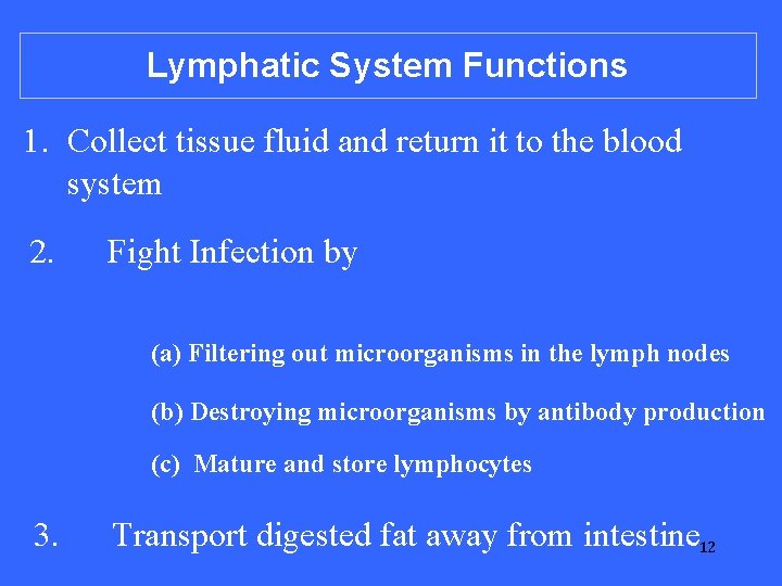 Chapter 27 The Lymphatic System 1 The Lymphatic